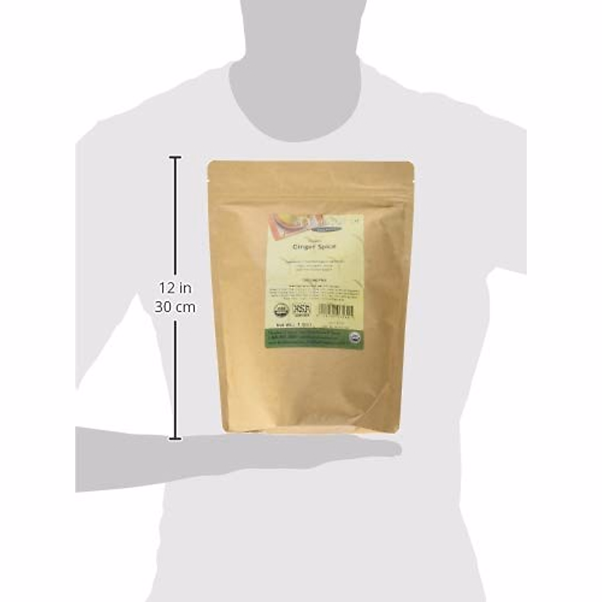 Davidson's Organics, Ginger Spice, Loose Leaf Tea, 16-Ounce Bag