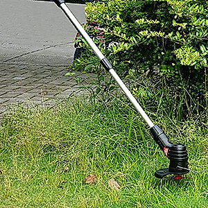 kekafu Cordless String Trimmer Weed Wacker Electric Thread Trimmer: 12V Power Grass Trimmer Lawn Edger,Electric Lawn Trimmer for Cutting Blade, Adjustable Height Weed Eater Tool for Garden and Yard