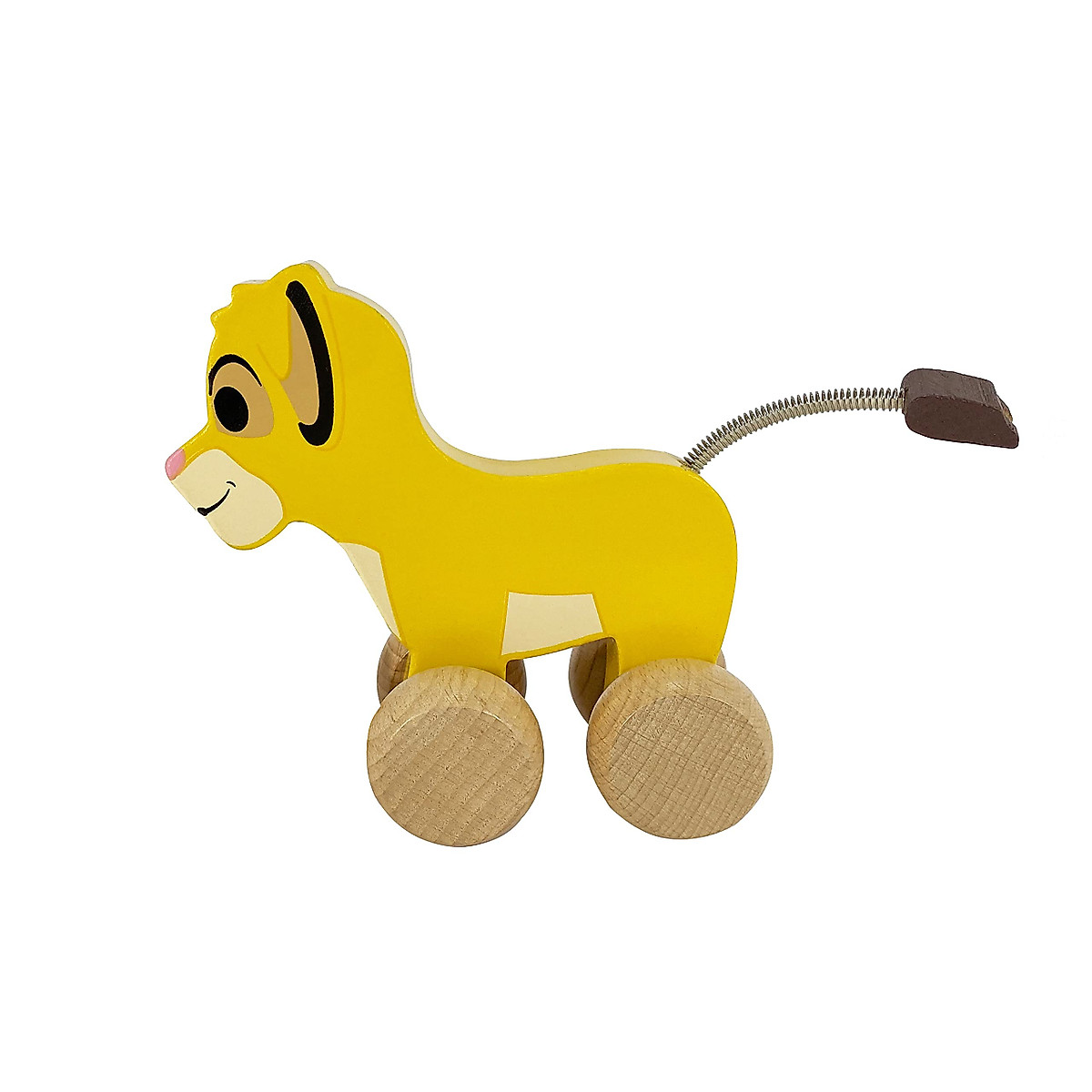 Disney Wooden Toys 6.5-inch Simba Clutch Toy, The Lion King, Wooden Toys, Pretend Play, Kids Toys for Ages 18 Month by Just Play
