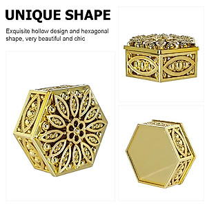 Box Table Decor 12Pcs Plastic Golden Candy Box Wedding Favor Boxes Small Chocolate Boxes for Wedding Bridal Shower Anniverary Chocolate Candy Wedding