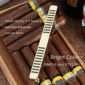 REMIGHTELY BRIGHT Cigar Humidifier - for Tobacco Moisturizing and Increased Humidity, Rectangle and PVA Material, Gold