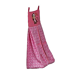 CribMATE Owl/Checked Nursery Diaper Stacker 1 PC Baby Diaper Hanging Bag (pink Monkey)