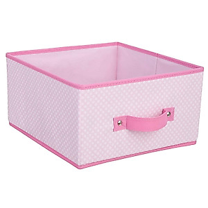 Delta Children Nursery Storage 24 Piece Set - Easy Storage/Organization Solution - Keeps Bedroom, Nursery & Closet Clean, Pink