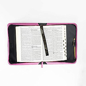 "Divinity Boutique Bible Business Report Cover (25683) | X-Large Fits Bibles up to 10" X 7" X 1.50", Rose