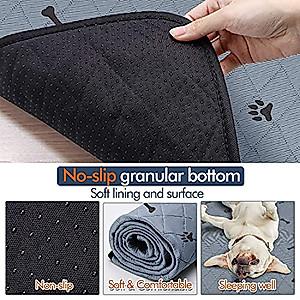 Gimars Upgrade Heavy Absorbency Non-Slip Washable Pee Pads for Dogs, 72"x72"，65"x48"，36"x31" Reusable Anti-Tear Dog Training Pads,Waterproof Floor Mat for Incontinence, Playpen