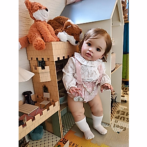 Zero Pam Reborn Baby Dolls Huge,Realistic Baby Doll 26 Inch 65 Cm Soft Cloth Body Baby Dolls That Look Real Adorable Newborn Baby Bebe Reborn Girl for Kids