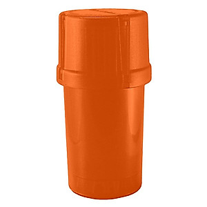 Medtainer Storage Container w/ Built-in Grinder, Orange