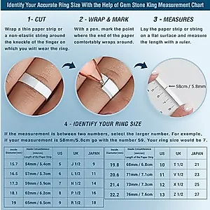 Gem Stone King 10K Rose Gold 6MM Round Gemstone Birthstone White Created Sapphire and White Diamond Accent 3-Stone Engagement Ring | Three-Stone Wedding Anniversary Promise Ring For Women