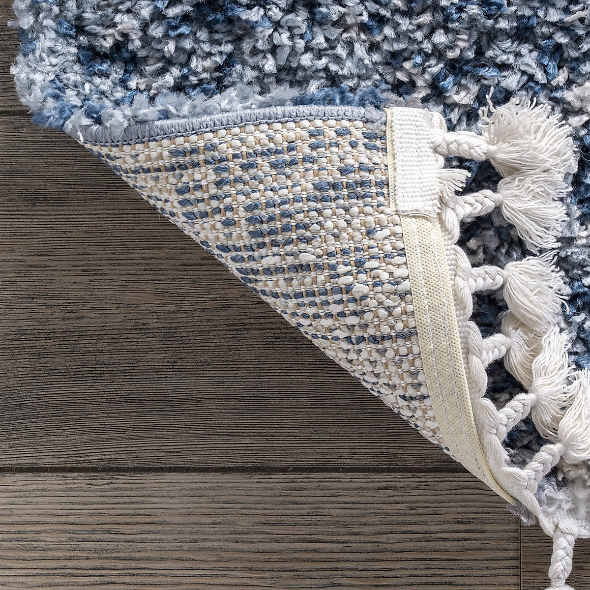 nuLOOM Transitional Regina Shag Area Rug, 5x8, Blue