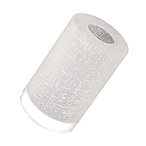 3-Pack White Linen Frosted Glass Lamp Shade, Glass Shade Covers Replacements for Light Fixtures, 1.65 Inch Fitter Globes Lampshades for Chandelier Wall Sconces Pendant Lights Bath Vanity Lights