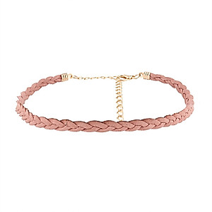 CrazyPiercing Choker Necklaces, Adjustable Collar Necklaces, Beaded Collar Necklace, Sequins Leather Velvet Chain Choker Necklace for Women Set of 3