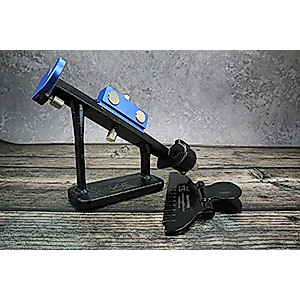 Adjustable Fletching Jig Tool Arrow Fletching Stick Kit Feathers Vanes with Straight Clamp for DIY Archery Arrows Crossbow Bolts (Blue)