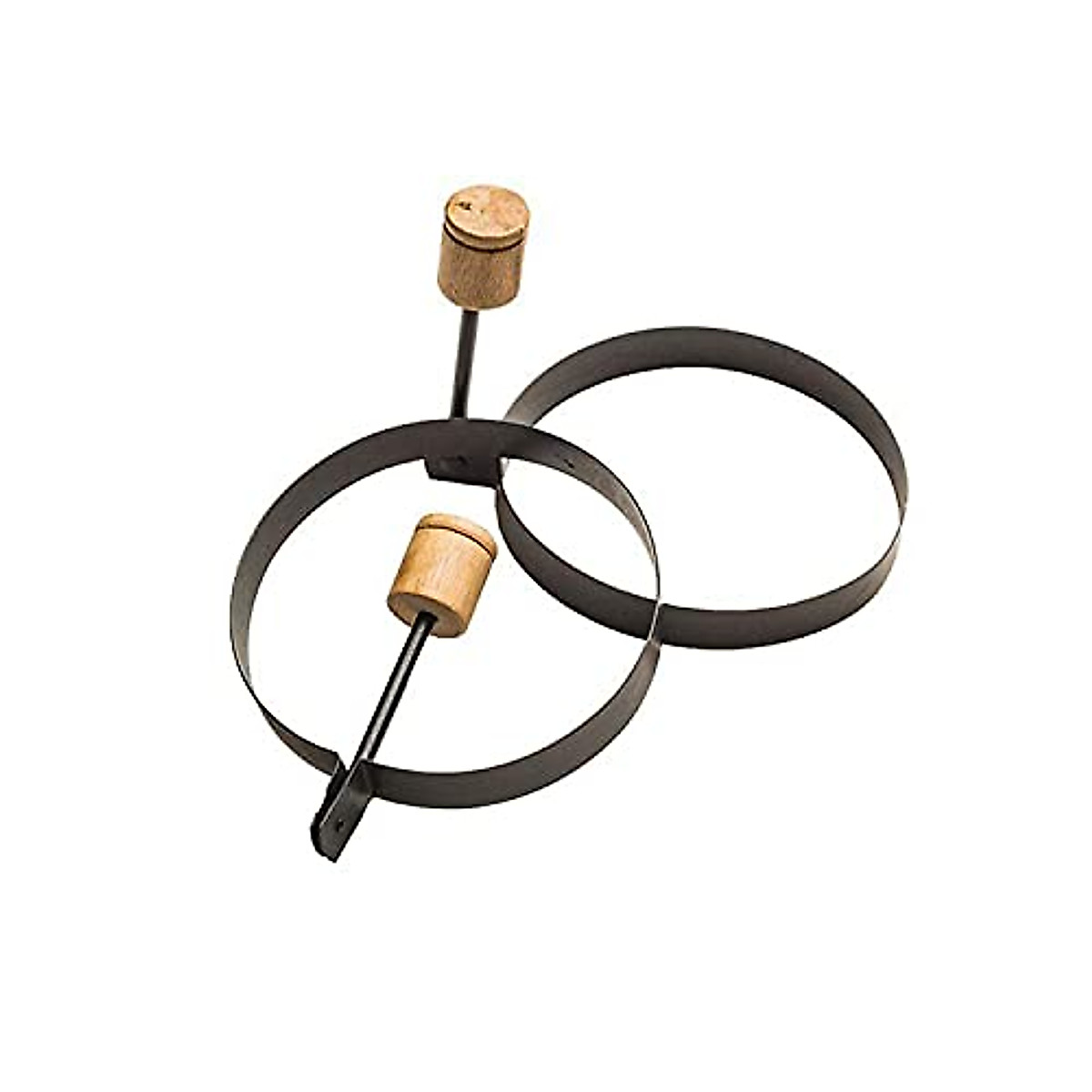 Blackstone 1543 Outdoor Griddle Breakfast Preparation Kit with Pancake Batter Dispenser, Cast Iron Bacon Press, and 2 Non Stick Steel Egg Rings