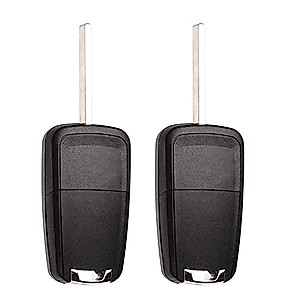 Flip Key Fob Replacement Fits for Chevy Equinox Camaro 2010 2011 2012 2013 2014 2015 2016 2017 2018 2019 Cruze Malibu Impala Sonic GMC Terrain Buick Lacrosse Regal Verano Encore Keyless Entry Remote