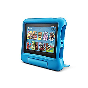 Fire 7 Kids tablet, 7" Display, ages 3-7, 16 GB, (2019 release), Blue Kid-Proof Case
