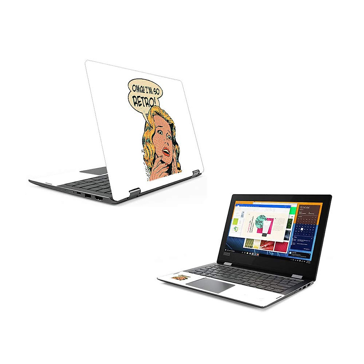 MightySkins Skin Compatible with Lenovo Flex 6 11" (2018) - Im So Retro | Protective, Durable, and Unique Vinyl Decal wrap Cover | Easy to Apply, Remove, and Change Styles | Made in The USA