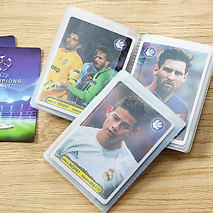 4 Packs 6 Page Wallet Insert Plastic Credit Card Holder Wallet Credit Card Sleeves Transparent Clear Picture Holder for Men Women Wallet Photo Insert for Bifold or Trifolds