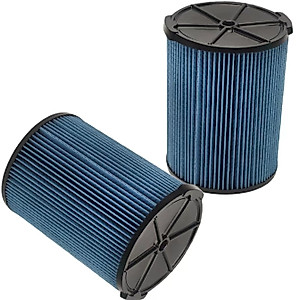 2 Pack VF5000 Replacement Filter for Ridgid Shop Vac Filte, for 5-20 Gallons and Larger Vacuum ridgid shop vac filter,Wet Dry Vacuum filter Vf5000 Filter for Ridgid shop vac filters