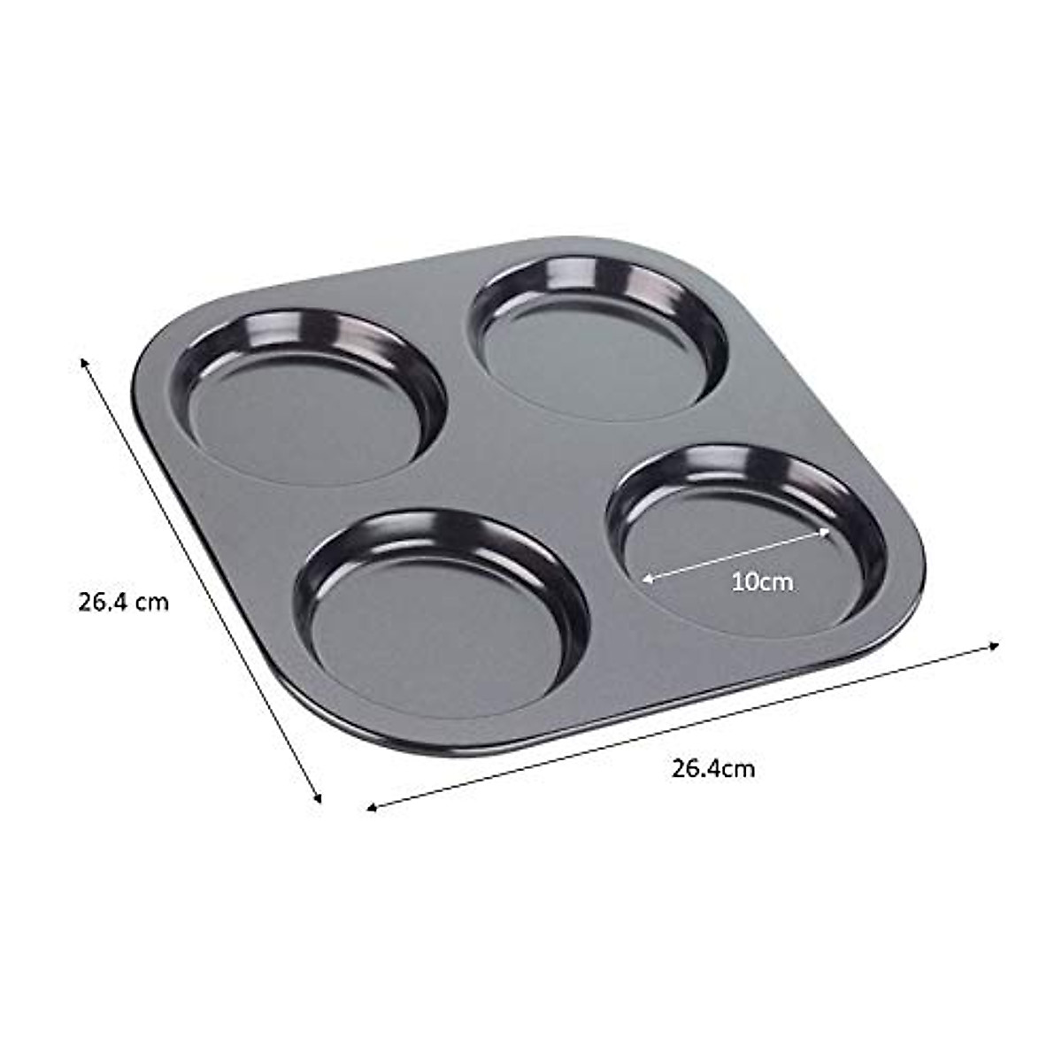 Tala Performance, Yorkshire Pudding Tin, Professional Gauge Carbon Steel with Whitford Eclipse Non-Stick Coating, Roasting and Cooking