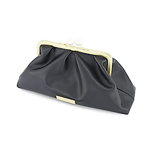 ZAC Zac Posen Lacey Soft Frame Clutch, Black