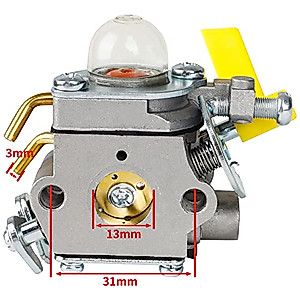 Huztl CS26 Carburetor for Ryobi SS26 RY28000 RY28020 RY28040 RY09053 RY28021 RY28025 RY09056 RY09055 RY34440 26CC Trimmer Brushcutter Weed Wacker Parts
