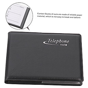 Ciieeo 10pcs Mini Phone Book Credit Card Wallet Mini Pocket Notebook Small Credit Card Wallet Password Book Password Keeper Organizer Pocket Address Book Paper Black Office Phone Book
