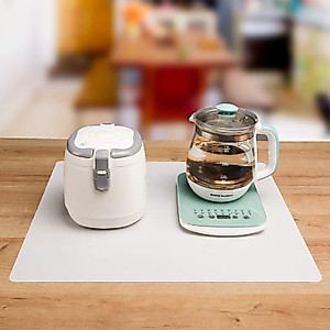 24''x20'' Extra Large Silicone Baking Mat for Dough Rolling Pastry Fondant Mat Nonstick and Nonskid Heat Resistent, Countertop Protector, Dining Table Mat and Placemat (Extra Large Gray 2 Pack)