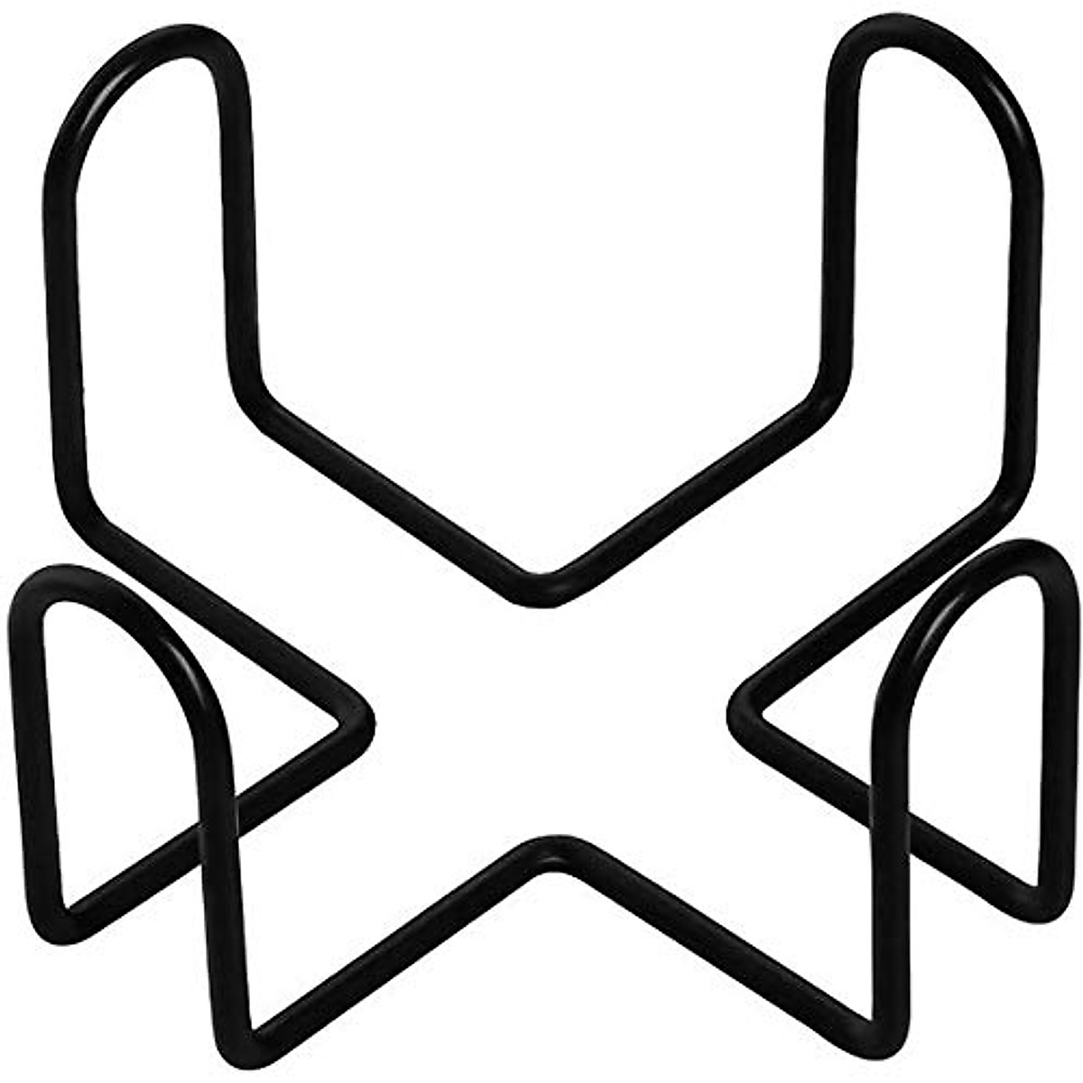 Metal Coasters Holder Black (4 inches) Wrought Iron for Both Round and Square Coasters