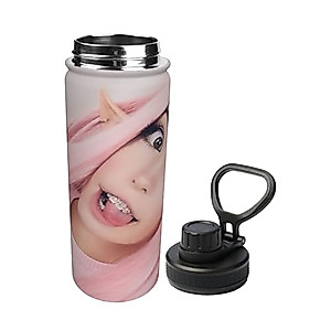 Eevikion Belle Artist Delphine Stainless Steel Insulated Tumbler Sports Water Bottle Hot and Cold Travel Cup 18oz