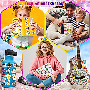 LIFEBE 250Pcs/Pack Inspirational Stickers for Water Bottles, Motivational Stickers for Teens, Students, Teachers, Employees, Vinyl Waterproof Durable Laptop Sticker Decals for Computer
