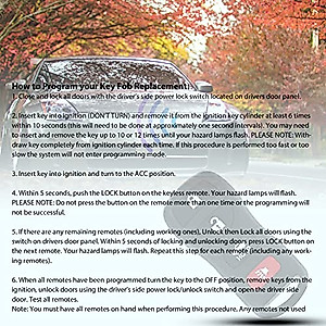 4Btn Car Keyless Entry Compatible fits 03-2009 Nissan 350Z Quest/02-2006 Altima Maxima Murano/Armada Sentra Versa/ Infiniti QX56 FX35 EX35 G35 (KBRASTU15) 2 Pack