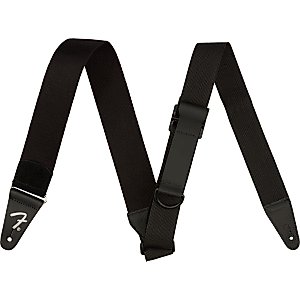 Fender Right Height Guitar Strap, 2in, Black Rayon