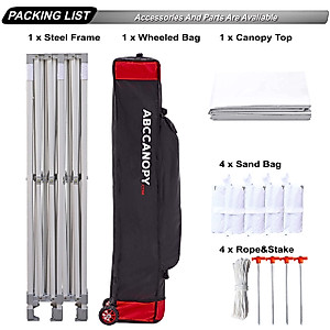 ABCCANOPY Patio Pop Up Canopy Tent with Curtain 10x20 Event-Series (White)