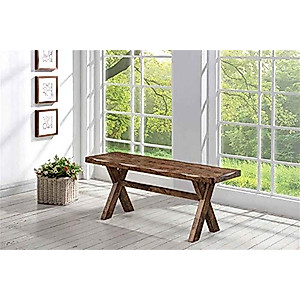 Coaster Furniture Alston Bench Knotty Nutmeg 106383
