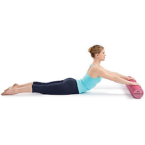 OPTP PRO-Roller Soft Density Foam Roller – Low Density Soft Foam Roller for Physical Therapy, Pilates Foam Roller and Yoga Foam Roll Exercises, and Muscle Recovery - Pink 36" x 6"
