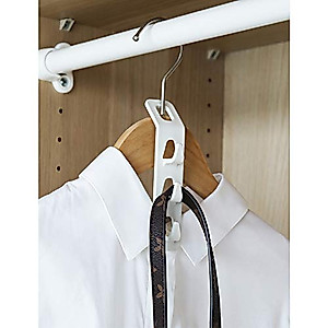 Clothes Hanger Connector Hooks, Cascading Clothes Hanger Hooks, pace Saving Series Multi-Function Multi-Layer Wall Chest Hanger Hook(12 Pcs)