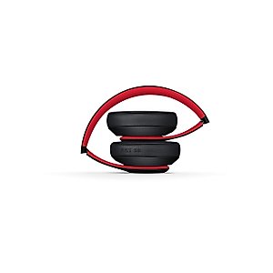 Beats Studio3 Wireless Noise Cancelling On-Ear Headphones - Apple W1 Headphone Chip, Class 1 Bluetooth, Active Noise Cancelling, 22 Hours Of Listening Time - Defiant Black-Red (Previous Model)