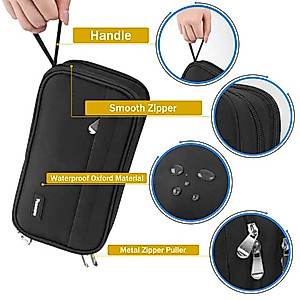 Pencil Case Big Capacity Pen Pouch Large Storage Holder Marker Pen Bag Durable 3 Compartment School Office Desk Organizer Portable Cute Zipper Stationery for Kids Teen Student Boys Girls Adults Klein