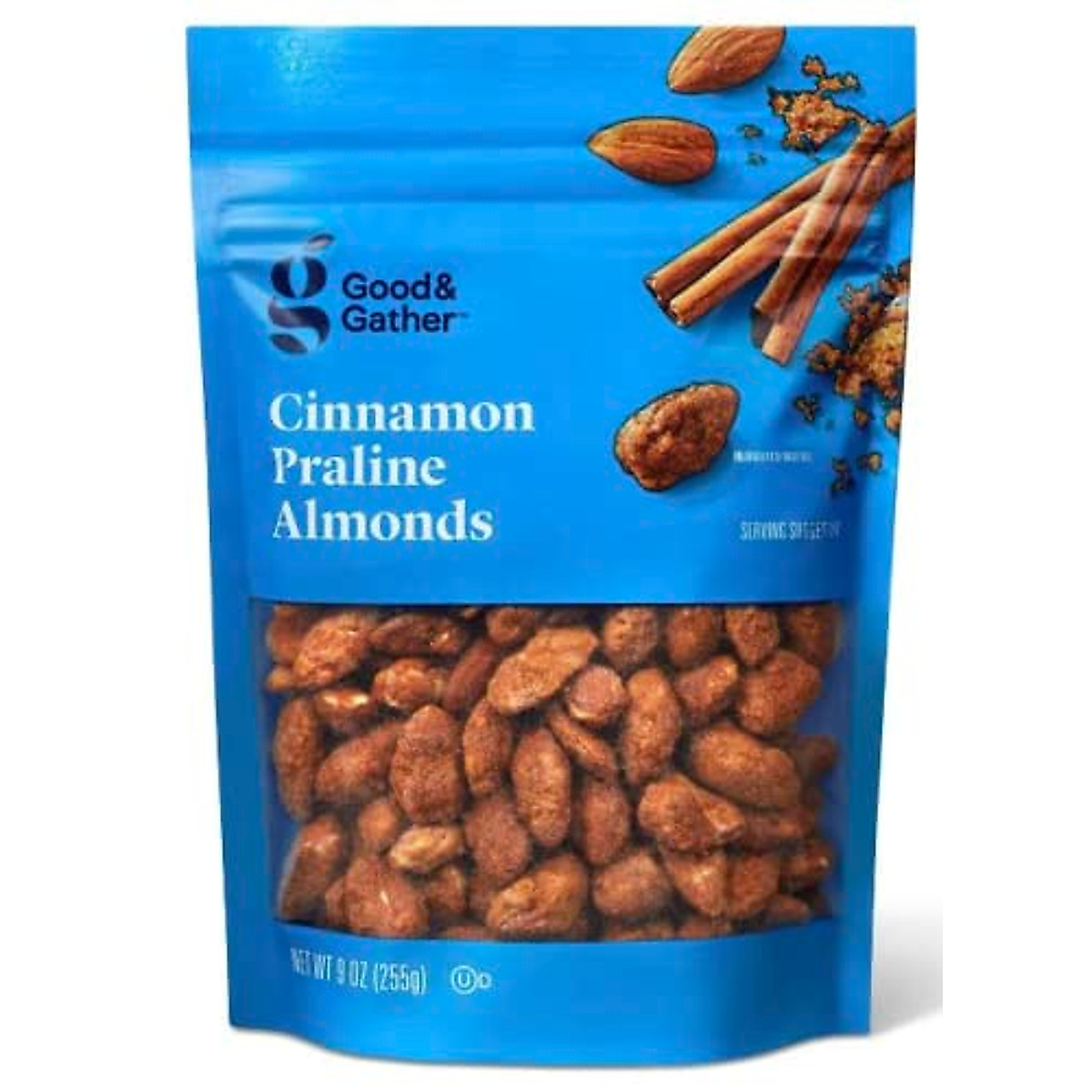 Good & Gather Cinnamon Praline Almonds 9 Ounces. (1 Pack)