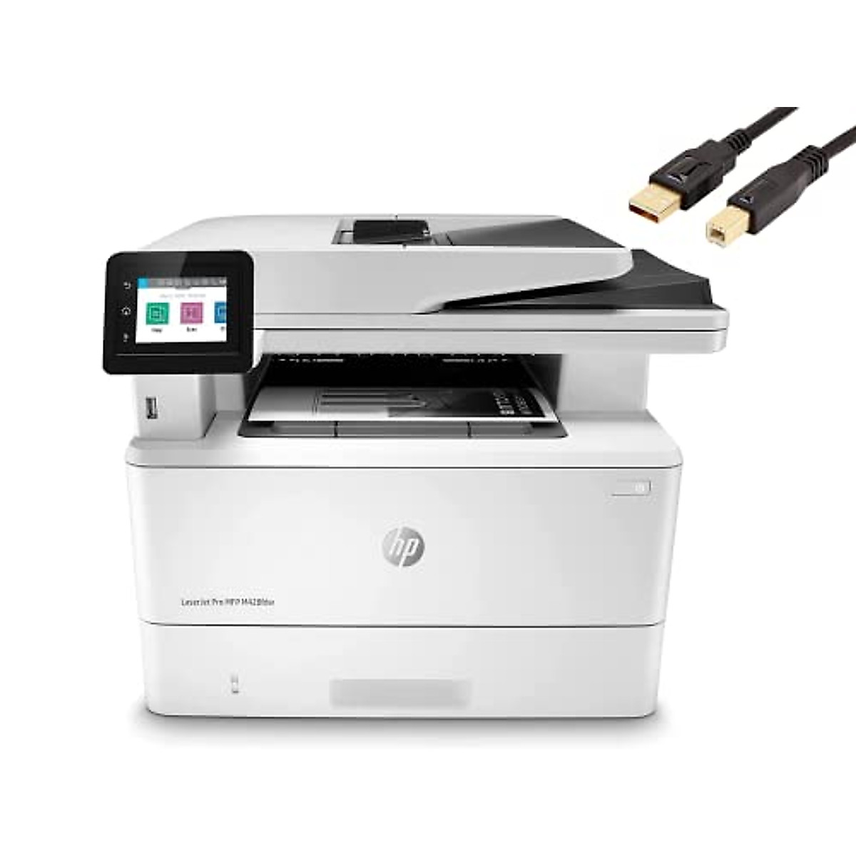 HP Laserjet Pro M428fdw Monochrome Wireless Laser Printer, Print & Copy & Scan & Fax, Wi-Fi, 40ppm, 4800 x 600dpi, 2.7" Color Touchscreen Display, Auto 2-Sided Printing, Durlyfish