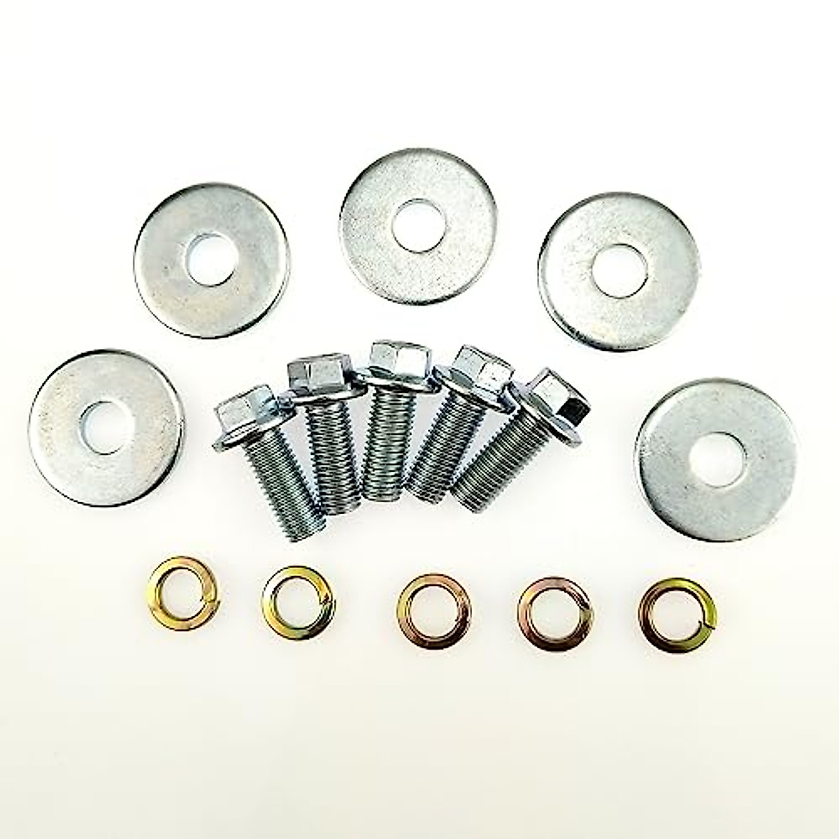 ANP PUAUTO 3/4 Inch Go Kart Clutch Bolt Kit Predator Engine Clutch and Lock Washer for Go Kart Predator Engines, Minibike and Kart Engine, Bolts for 10/12 Teeth Clutch Bolt Kit（5PCS)