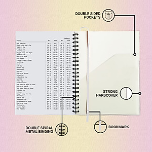 Appointment Book, Schedule Planner by StriveZen, 2024 2025, Daily, Hourly, 15 Minutes Increments, Weekly Scheduling, 7" x 8-3/4", Pockets, 128 Pages, HARDCOVER, UNDATED