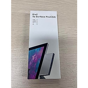 Surface Pro 4/5/6 Hub Docking Station with 4K HDMI Adapter, USB 3.0 Ports Hub Adapter, SD/Micro SD Card Reader for Microsoft Surface Pro 4/ Pro 5/ Pro 6