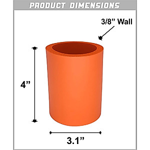 Fck It Thick Foam Can Coolie (Orange, 2 Pack)