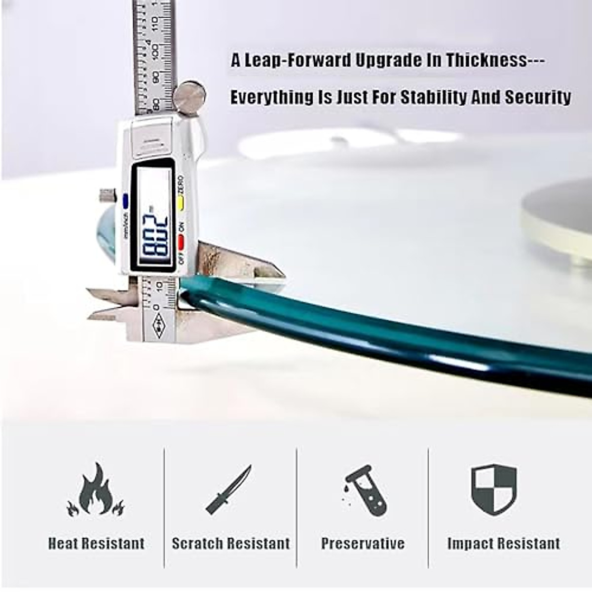 LWQFHI Glass Lazy Susan Turntable Hotel Round Glass Turntable, Susan Lazy Tempered Glass Turntable On Home Dining Table, Glass Lazy Dining Table Turntable 50cm B