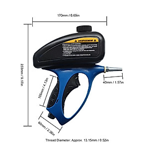 Sand Blasting Fast Plug in Connector Soda Blaster 90PSI Pressure 500ml Capacity for Manual Automatic and Furniture Repairs