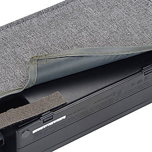 PlayVital Gray Nylon Dust Cover, Soft Neat Lining Dust Guard, Anti Scratch Waterproof Cover Sleeve for Nintendo Switch & Switch OLED Charging Dock