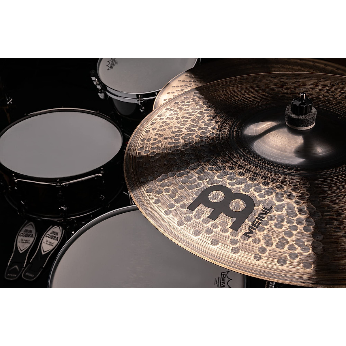 Meinl Cymbals Pure Alloy Custom 18" Medium Crash Cymbal — Made in Germany — Smoked Bronze Finish, 2-Year Warranty (PAC18MC)