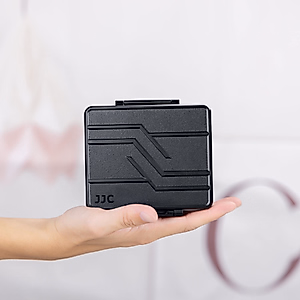 JJC AA AAA Battery Case Holder for 20 Double A Battery and 14 Triple A Battery with Removable Battery Tester, Water-Resistant & Shockproof