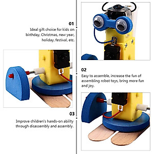 Kisangel Kids Kids Robotics 1 Set DIY Robot Kit Assembly Crawling Robot for Kids and Brain Kid